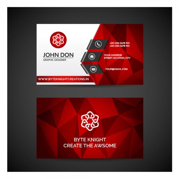 Single Side Visiting Card #VC101 - BK Designs