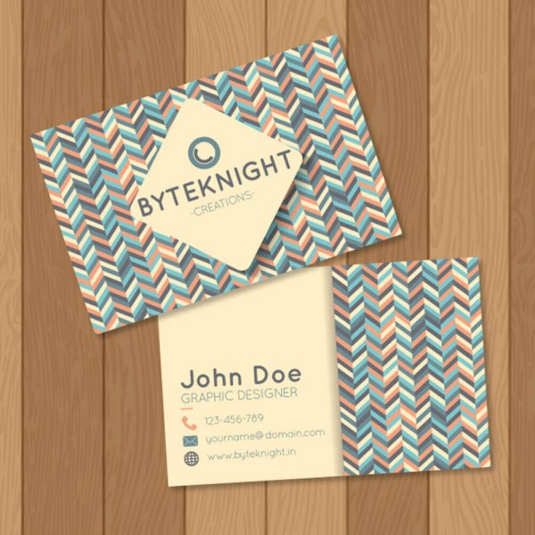 Fancy Visiting card #VC117 - BK Designs