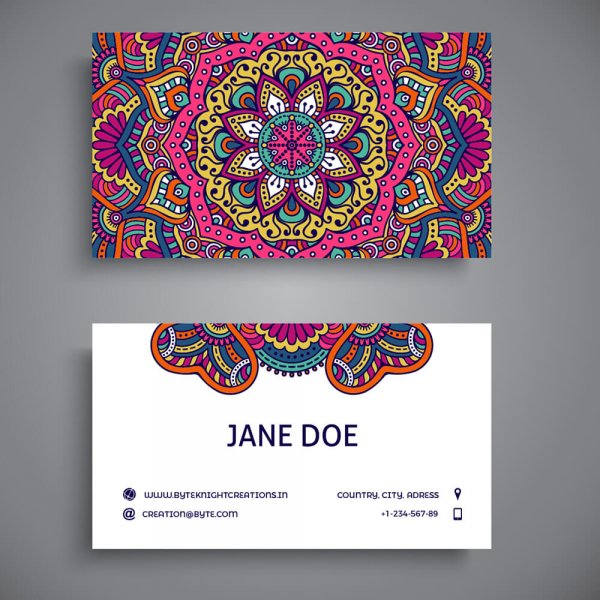 Fancy Visiting card #VC117 - BK Designs