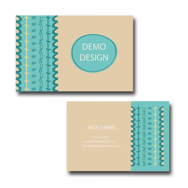 Fancy Visiting card #VC117 - BK Designs