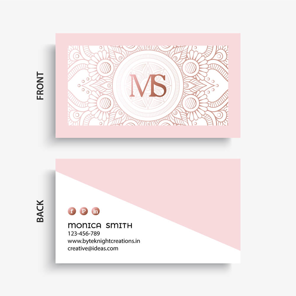 Blue and White Visiting Card Template | Free Customize Business Cards