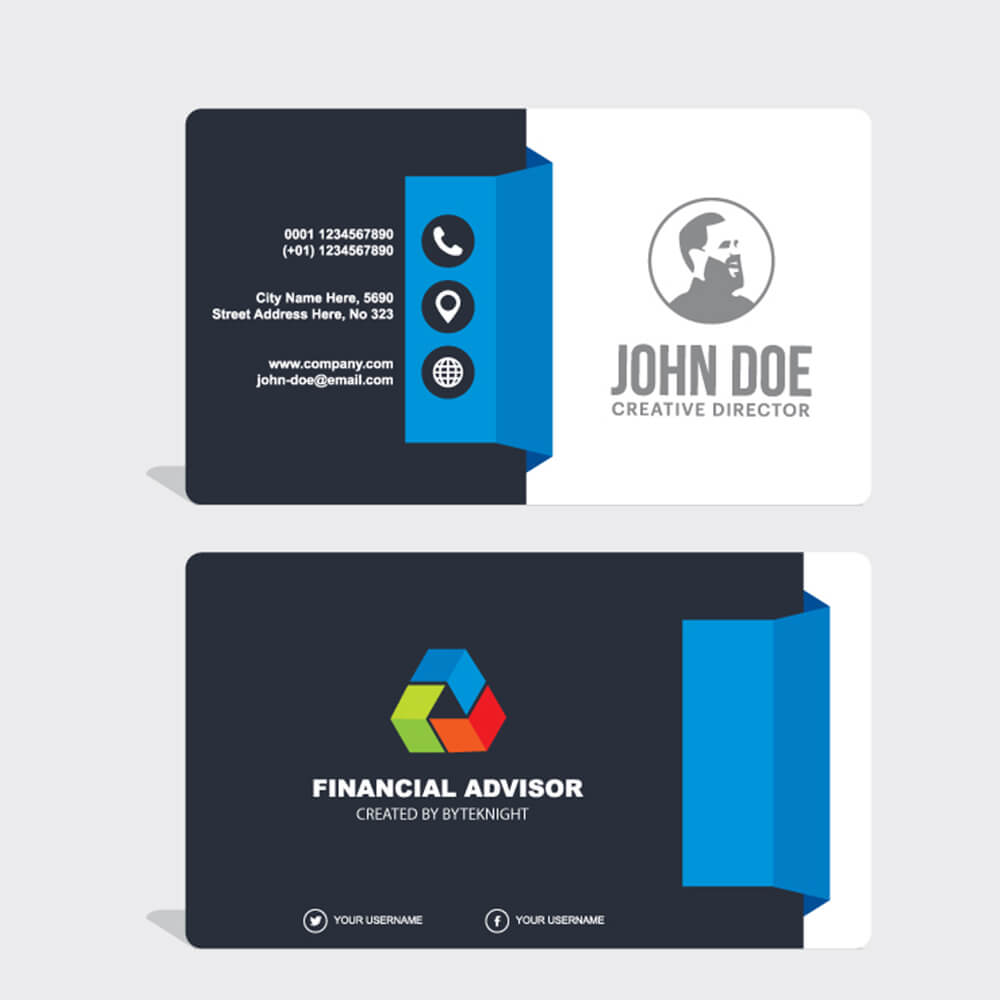 Corporate Company Visiting Card Template | Free Customize Visiting Card