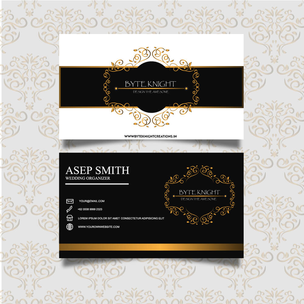 Fancy Visiting card #VC117 - BK Designs