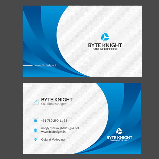 Visiting Card Design Blue