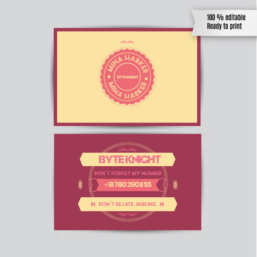 Free Awesome Women Business Card Design | Free Digital Designs For Women