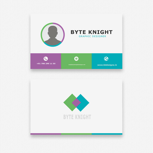 Minimalist Business Card With Geometric Shapes Design | Free Digital ...