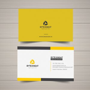 Latest Yellow Vibrant Business Card Design | Create Your Own Visiting Card