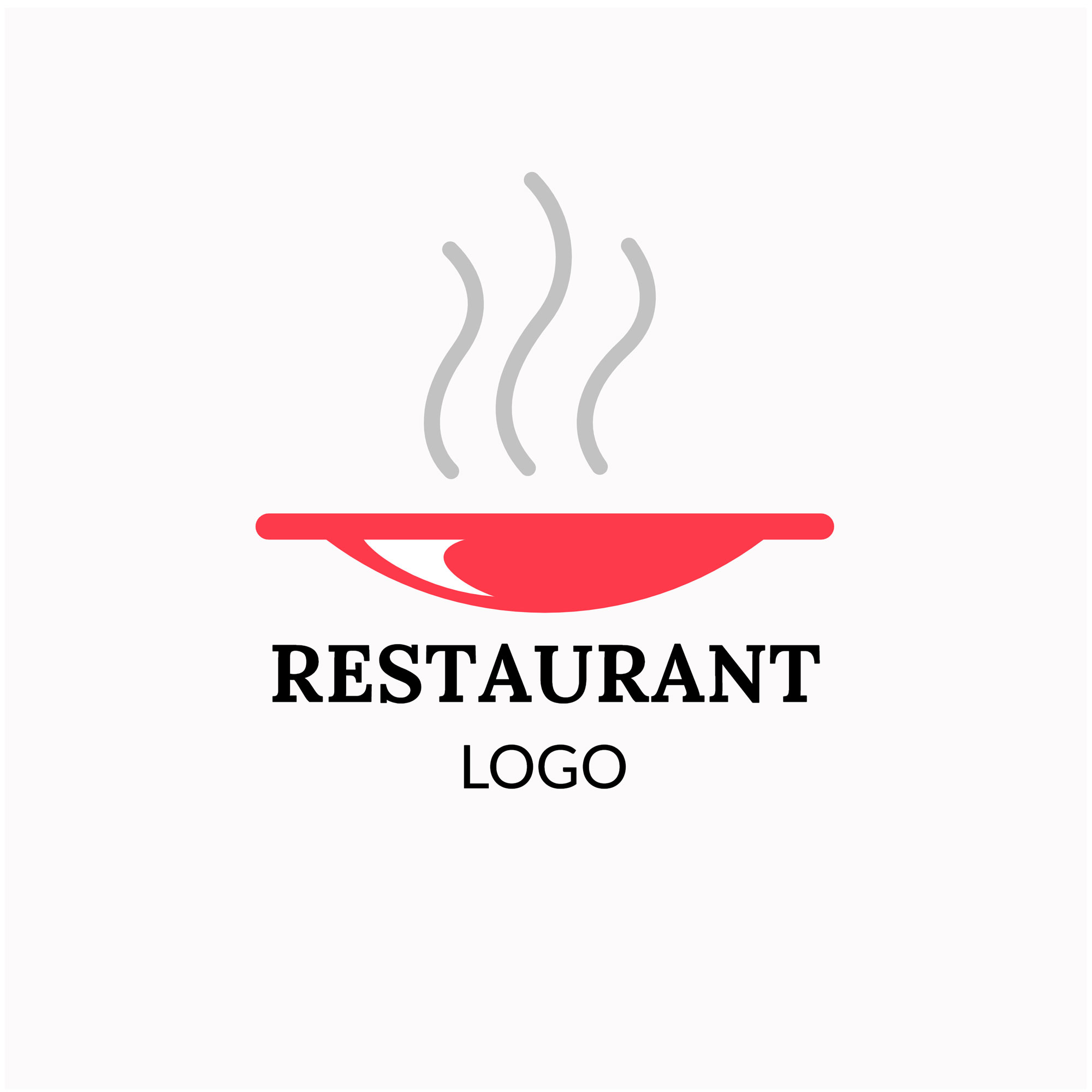 Minimalist Restaurant Customize Logo Template | Free Digital Designs