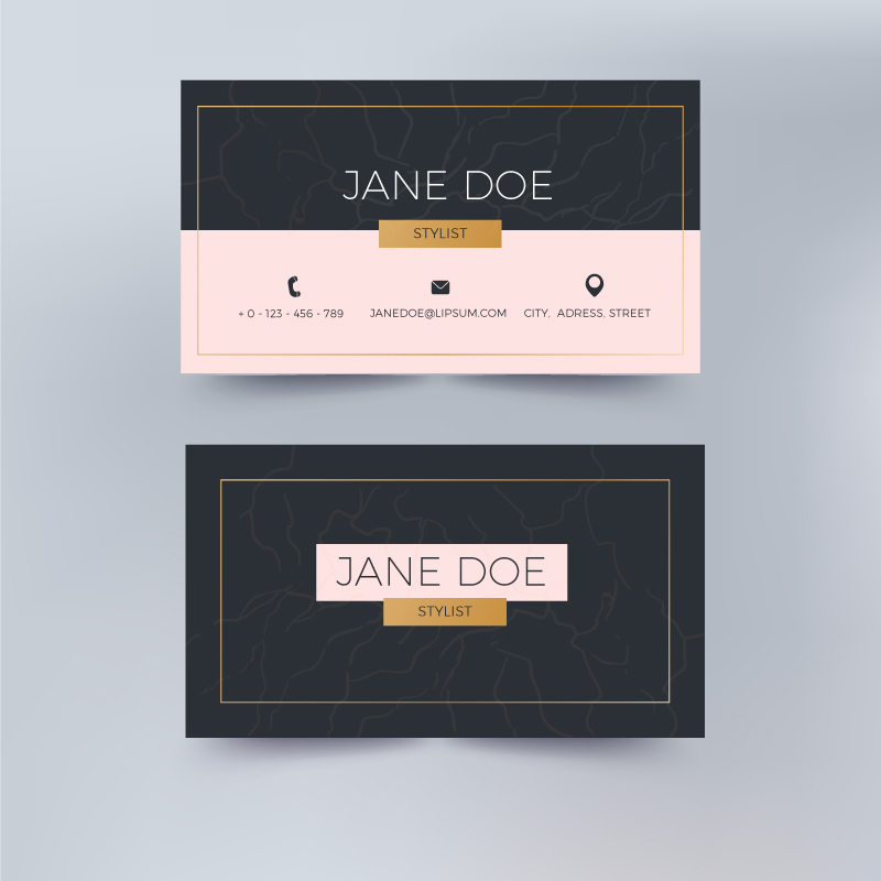 Amazing Marble Texture Visiting Card | Free Customize Business Card