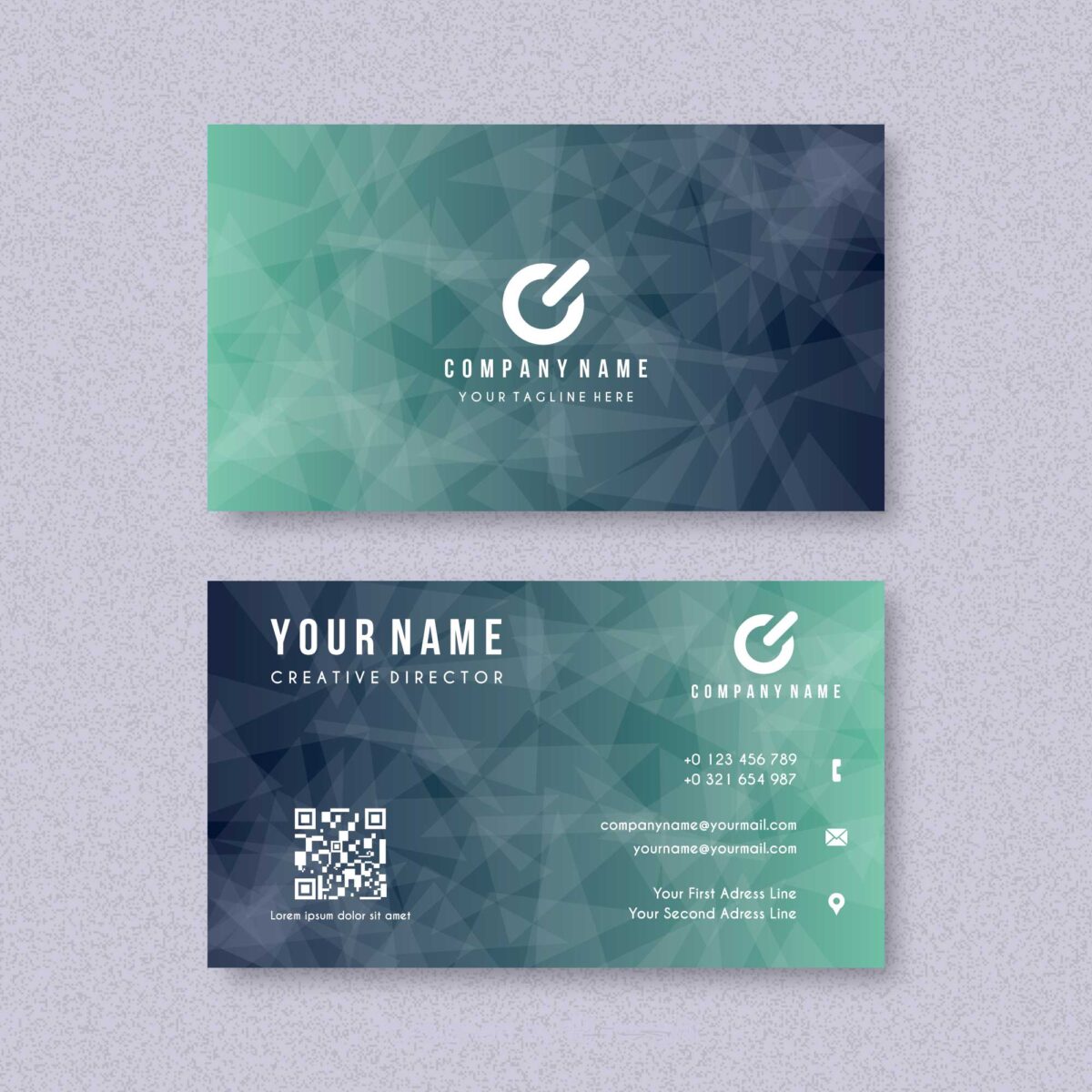 Awesome Creative Company Visiting Card | Free Customize Business Card